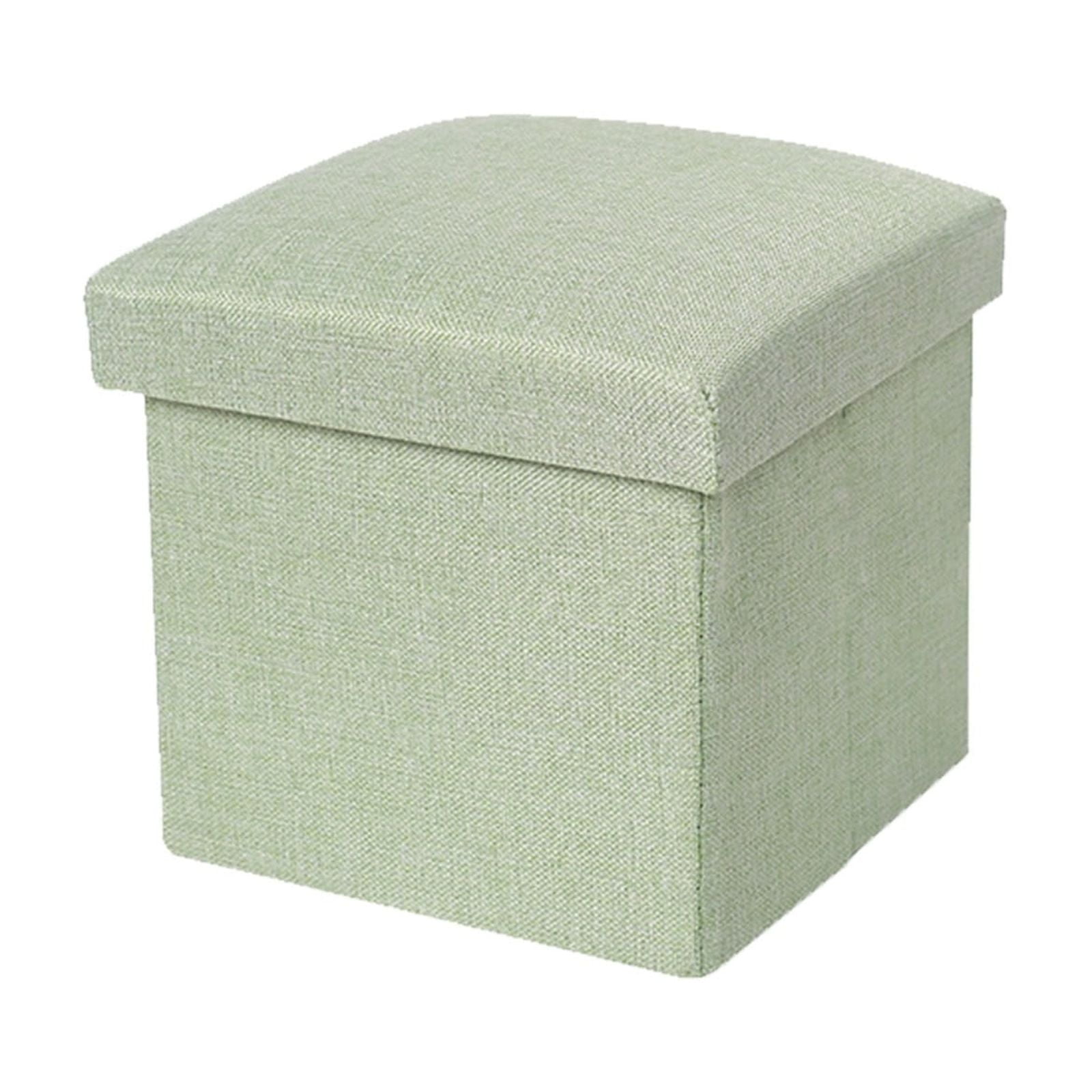 Folding Storage Ottoman Cube Saving Storage Toy Box Foot Rest Stool ...