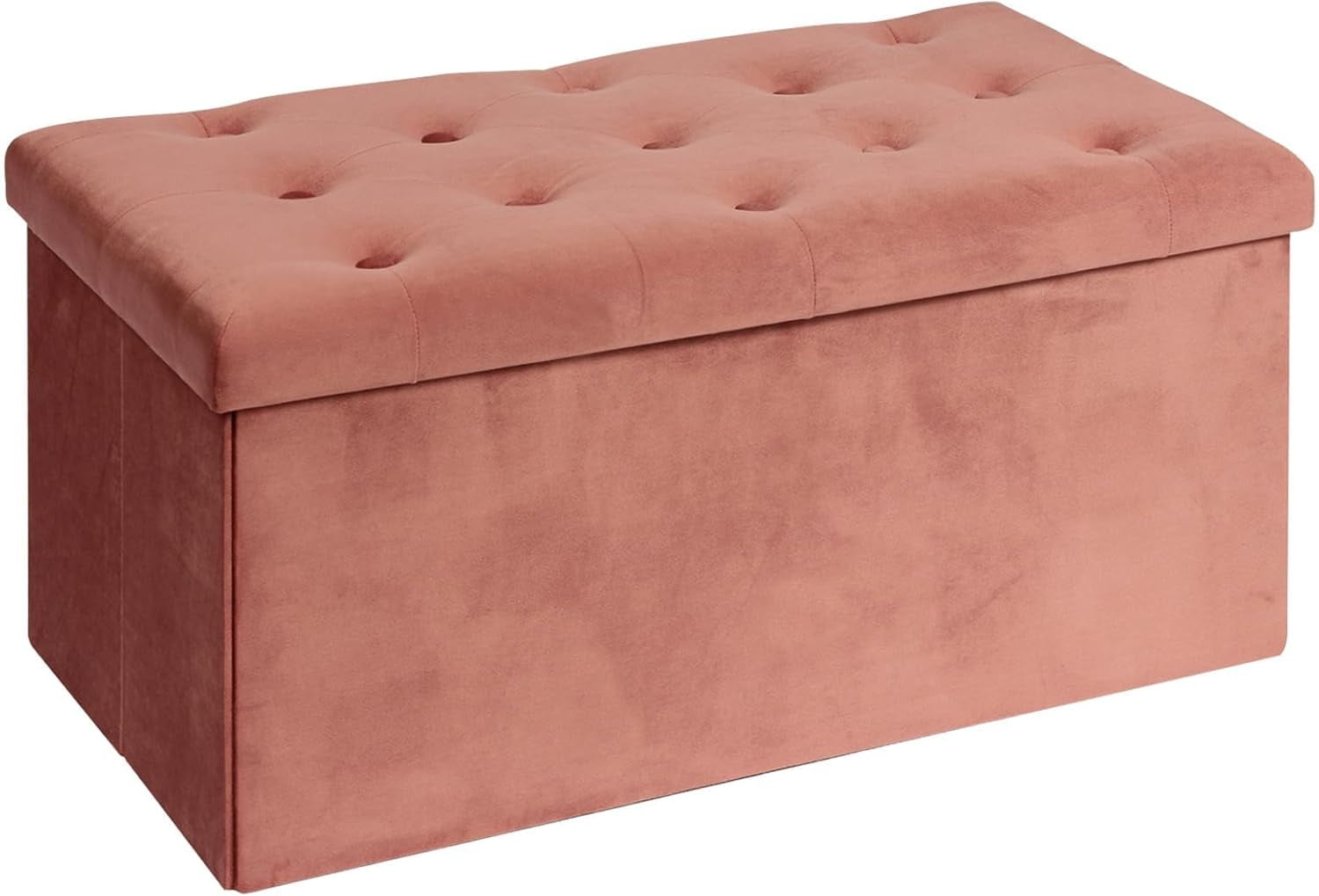 Folding Storage Ottoman, Long Ottomans Shoes Bench, Velvet Storage ...