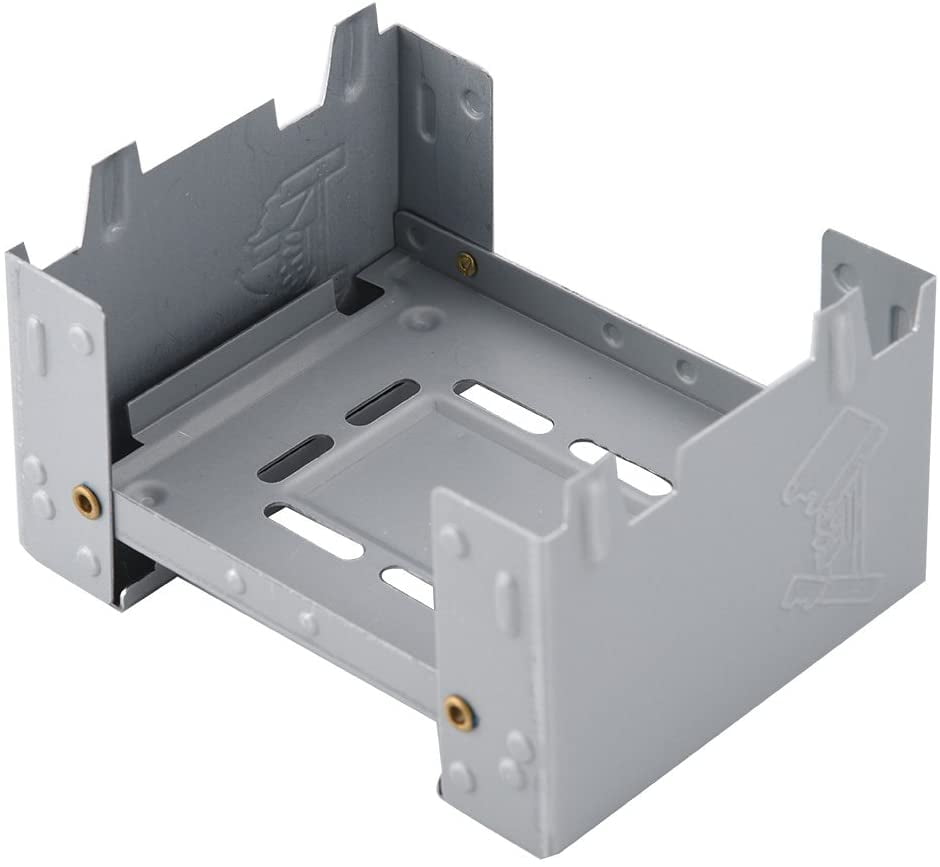 Folding Stove, 95 x 75mm Solid Fuel Camping Portable Stove for Outdoor ...