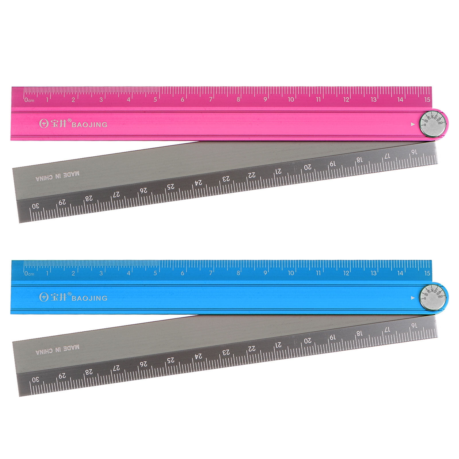 Folding Straight Ruler 30cm Drawing Measuring Tool Blue & Red - Walmart.com