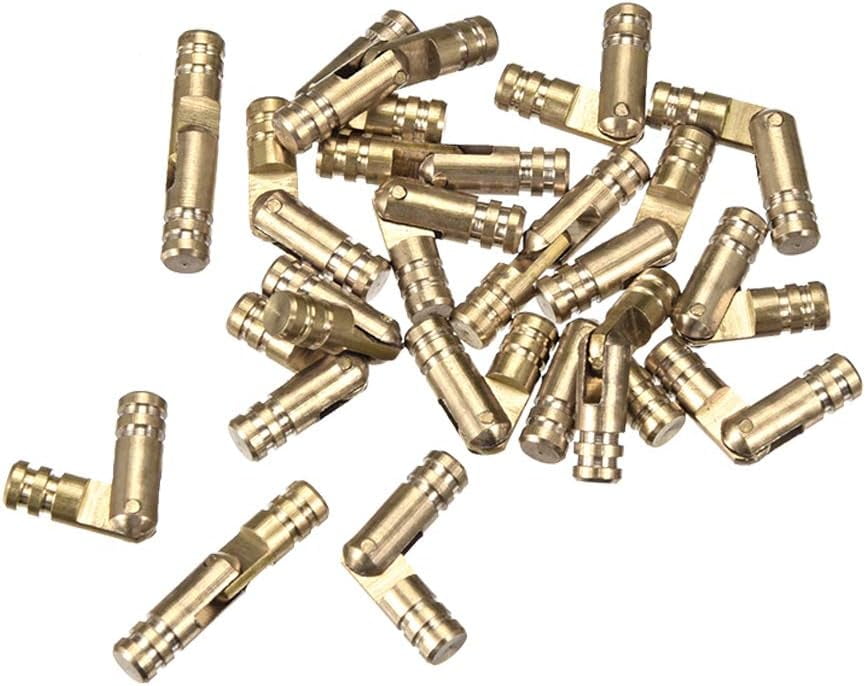 Folding Support Concealed Cylinder Hinge Brass Tone 4mm x 20mm 20 count ...