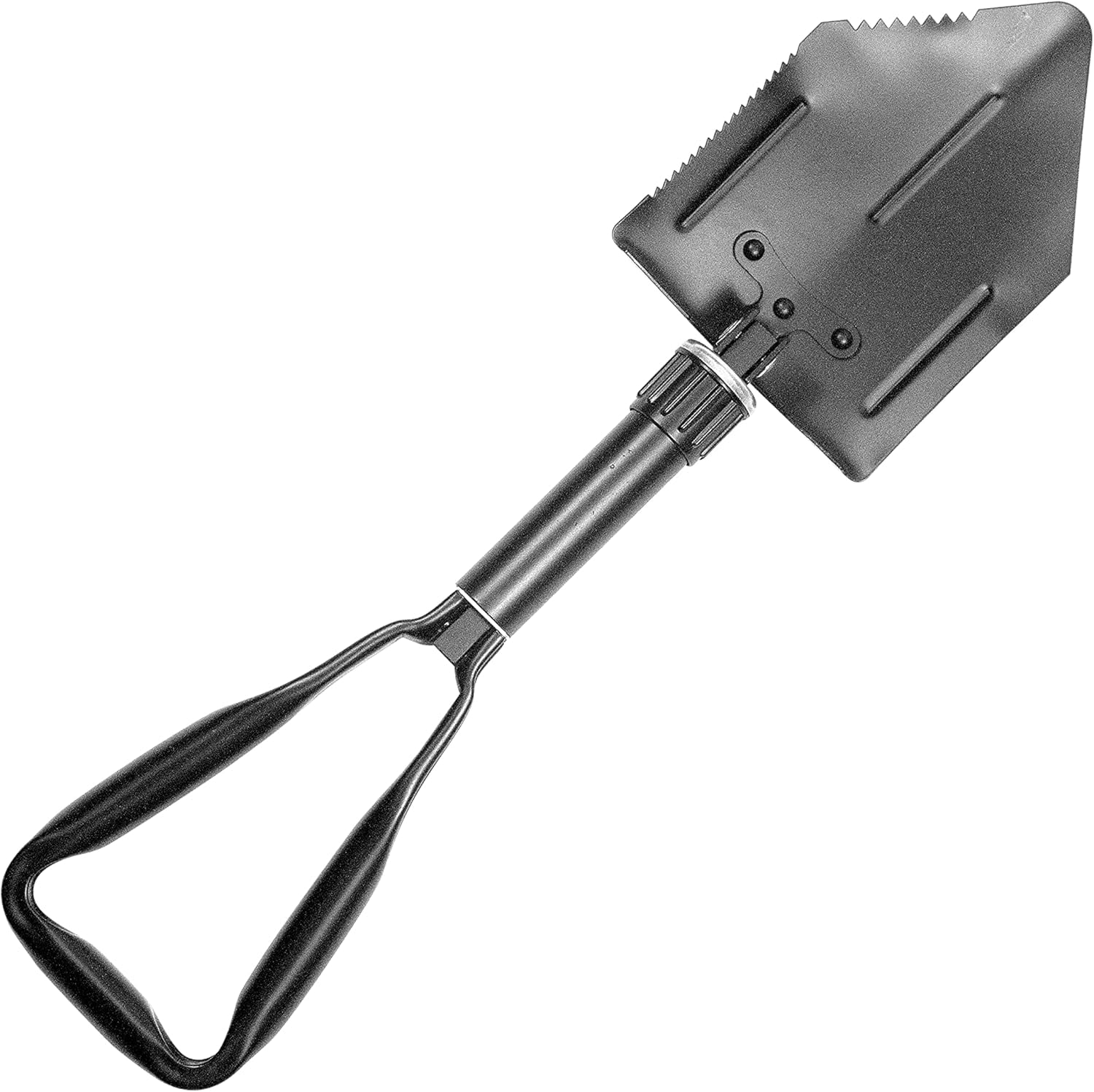 Folding Survival Shovel with Positive Locking Collar, High-Carbon Steel ...