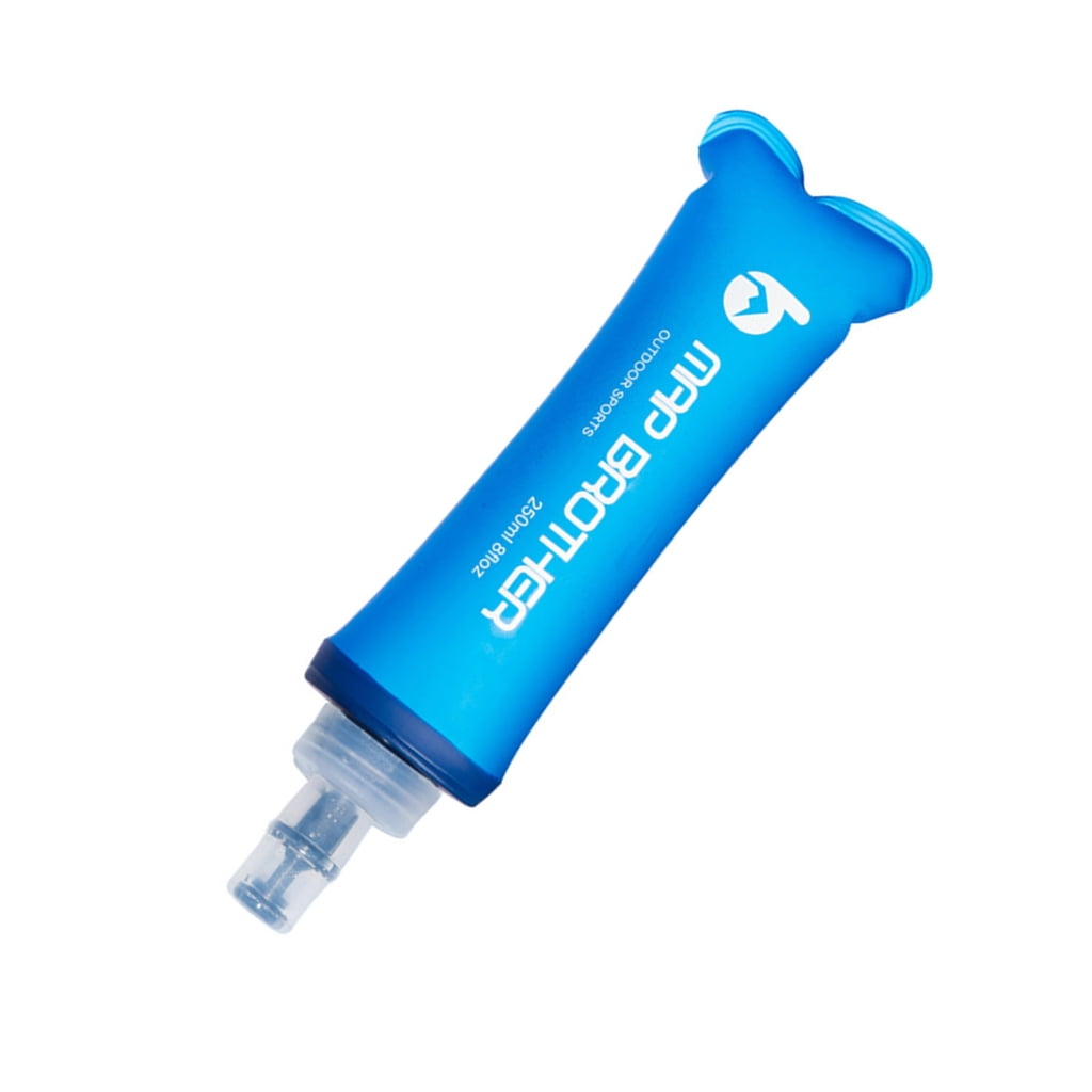 Folding TPU Soft Flask Collapsible Water Bottle Running Hydrations Pack ...