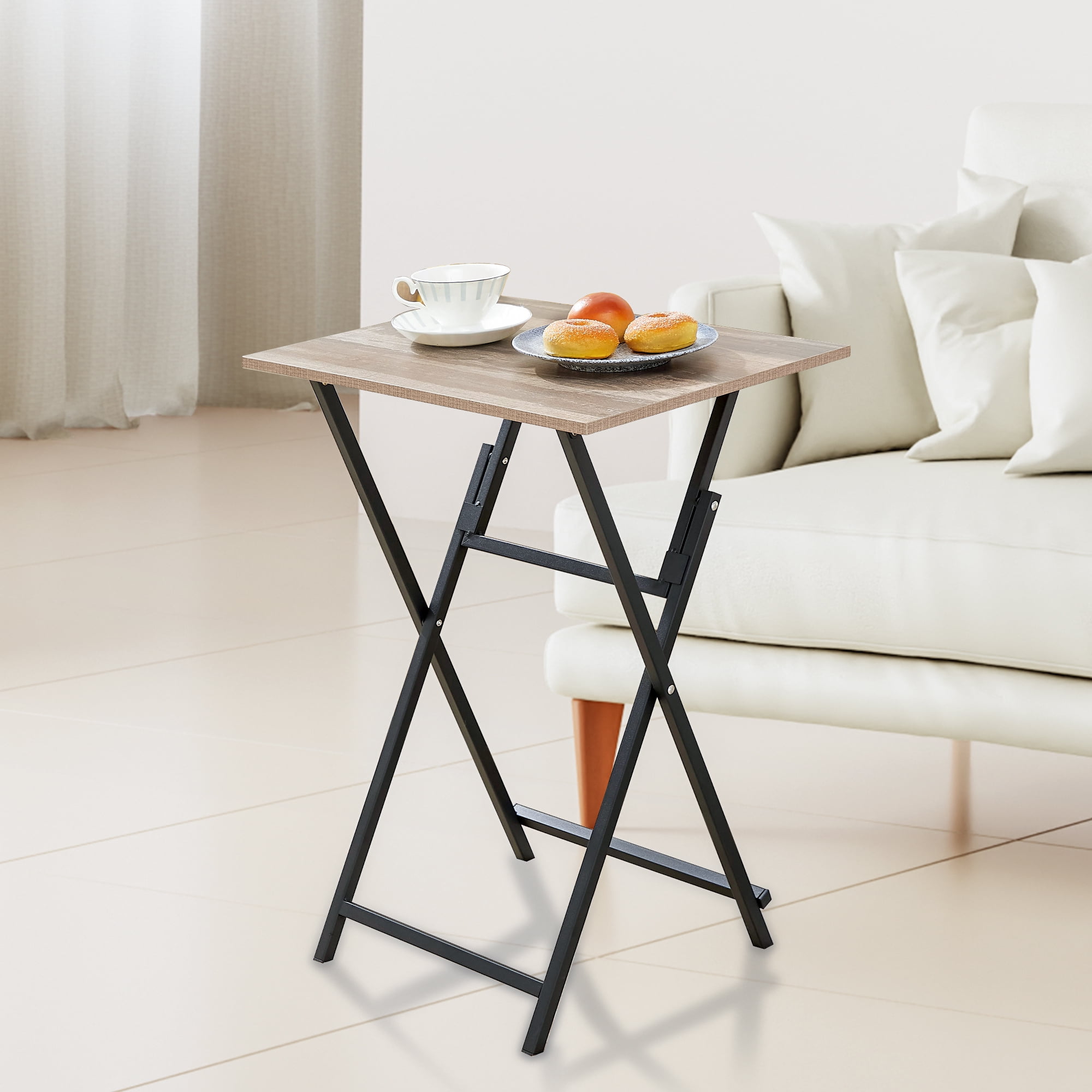 Folding TV Table, TV Tray, Single Dining Folding Tray, Stable Snack ...