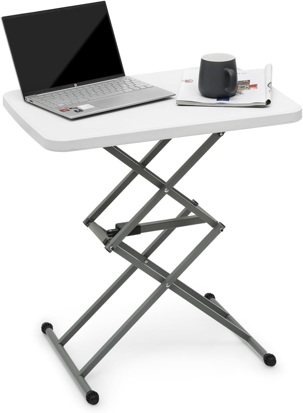 Folding TV Tray Couch Table with Height Adjustable, Portable Small ...