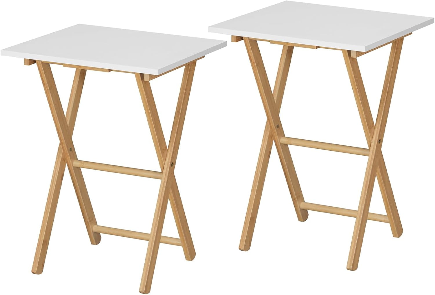 Folding TV Tray Table, Side Table for Small Space, Portable Snack ...