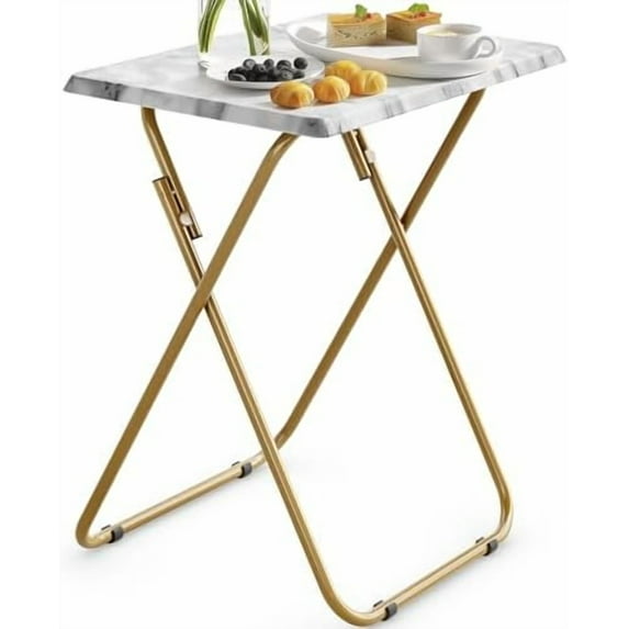 Folding TV Tray Table -Stable Tray Table with No Assembly Required, TV ...
