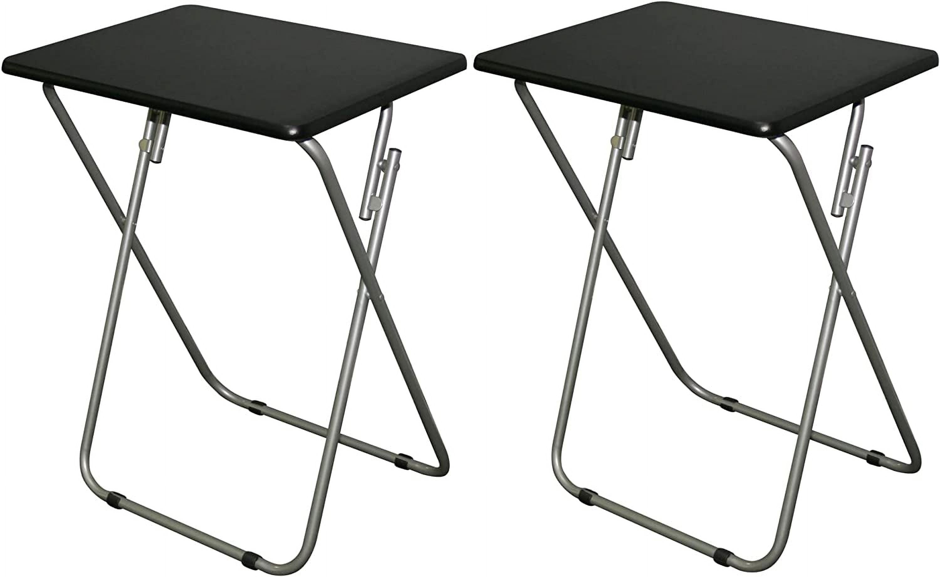 Folding TV Tray Tables for Eating, Portable Dinner Table for Small ...