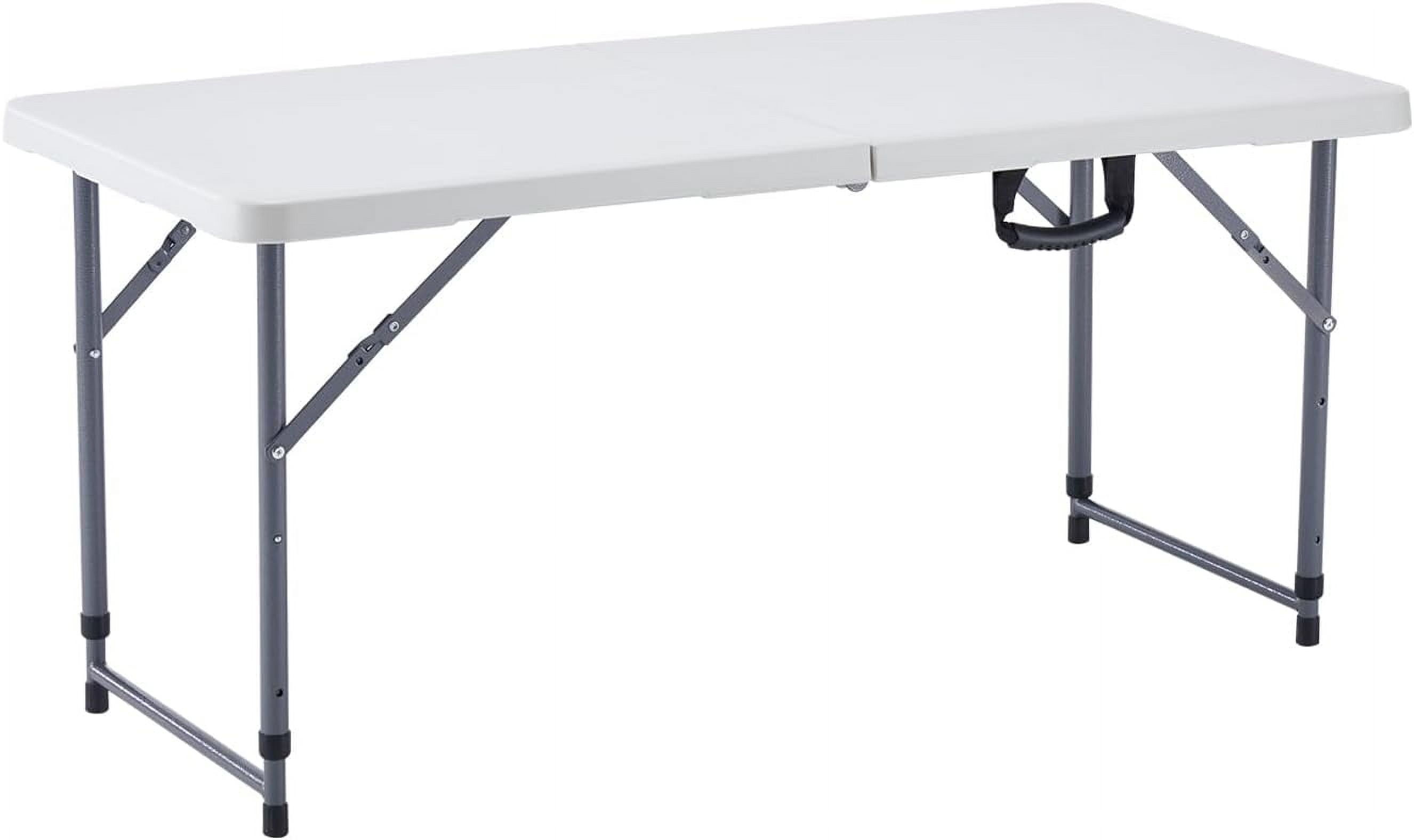 Folding Table 4ft, Heavy Duty Indoor/Outdoor Foldable Table, Plastic ...