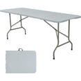 Folding Table 6 FT Camping Table Portable Plastic Rectangular Outdoor ...