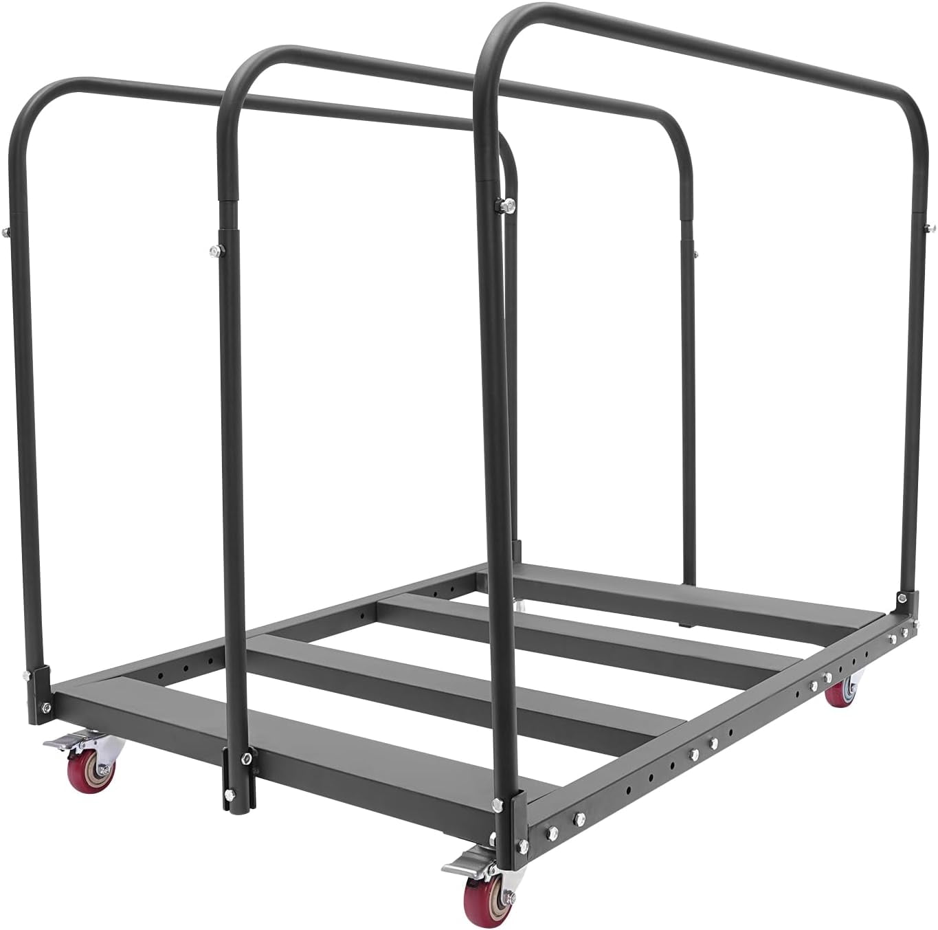 Folding Table Cart 10 Table Capacity Drywall Cart Heavy Duty Table Dolly Panel Dolly For Garage