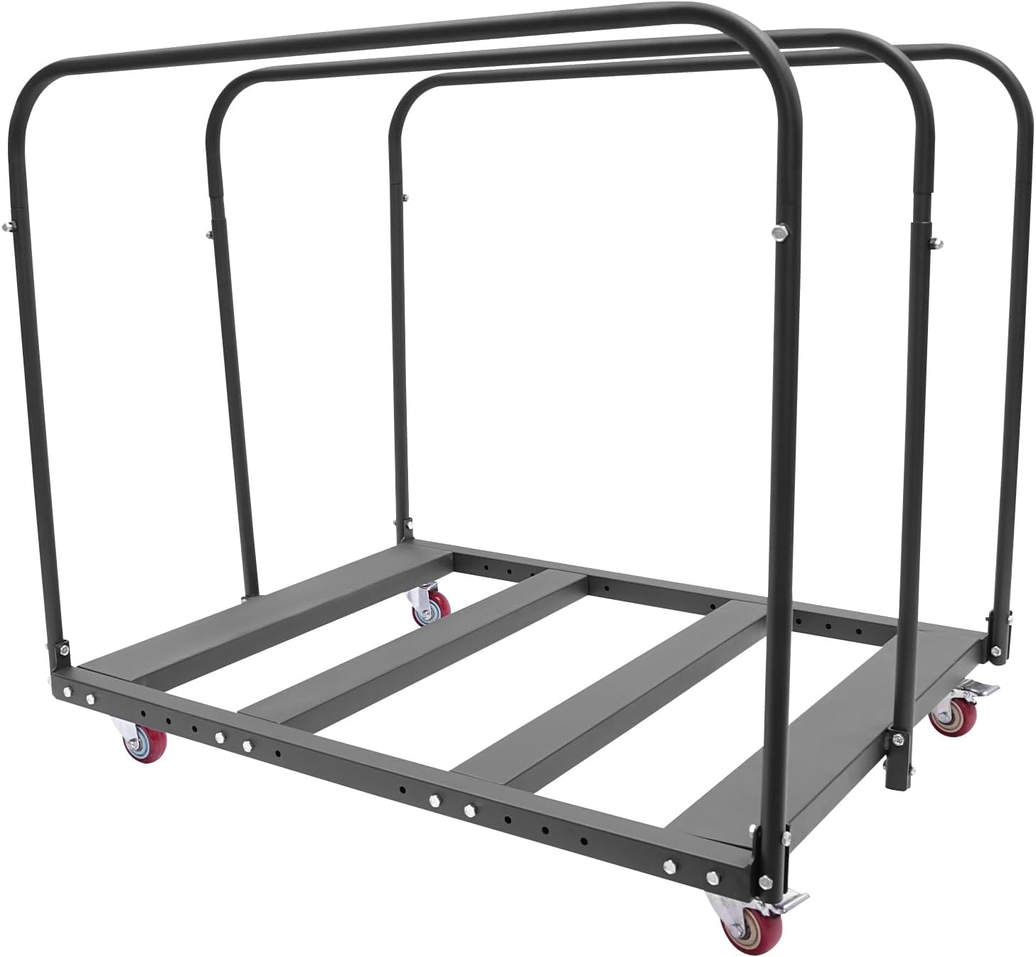 Folding Table Cart,10pcs Folding Tables Trolley with Swivel Wheels ...