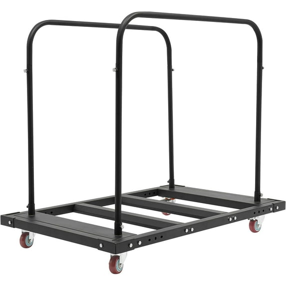 Folding Table Cart, Black Table Rack for 60" Round Tables, Heavy Duty ...