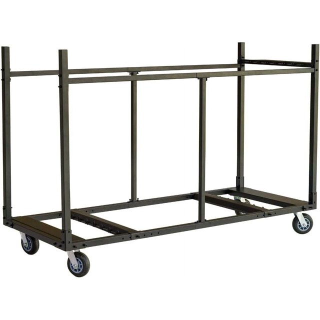 Folding Table Cart, Heavy Duty Chair Table Dolly with Rubber Wheels ...