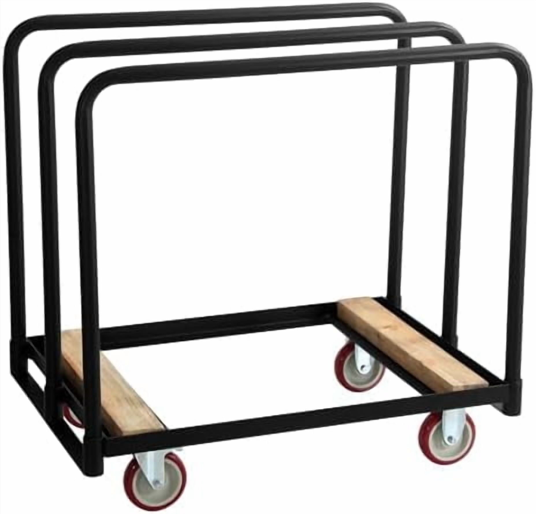 Folding Table Cart, Heavy Duty Table Dolly W/ 5" PU Swivel Wheels ...