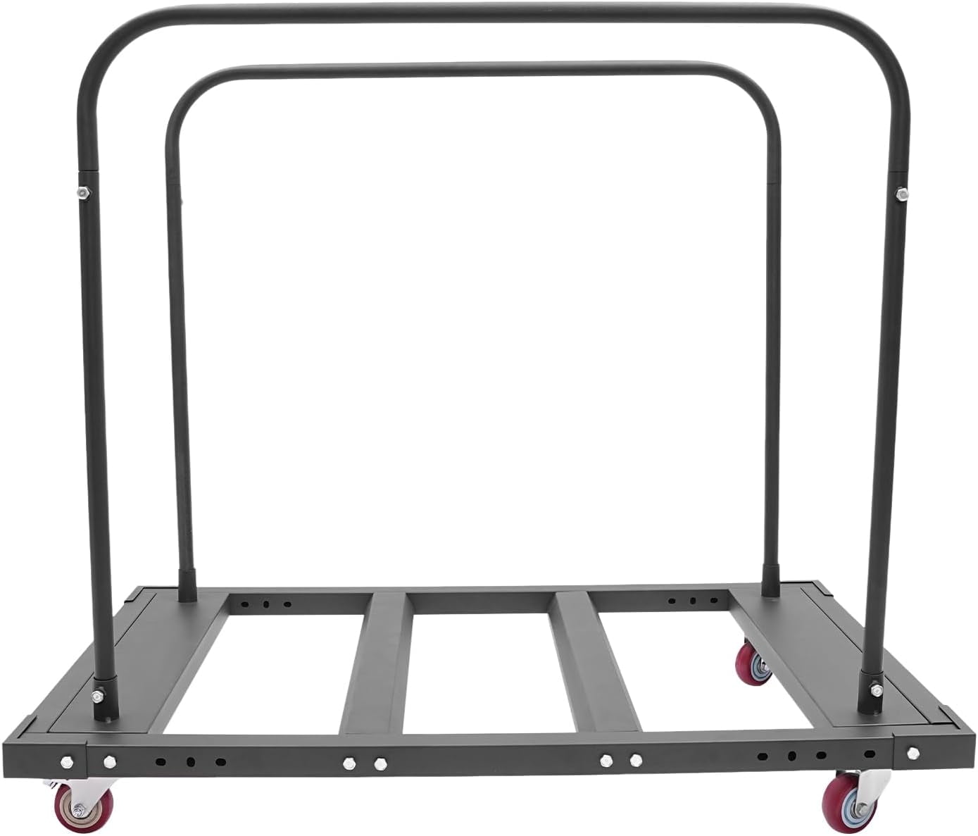 Folding Table Cart, Heavy Duty Table Trolley with Swivel Wheels ...