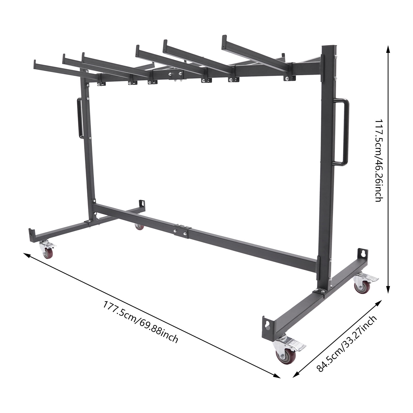 Folding Table Chair Cart Table Storage Rack Desk Chairs Cart Trolley ...