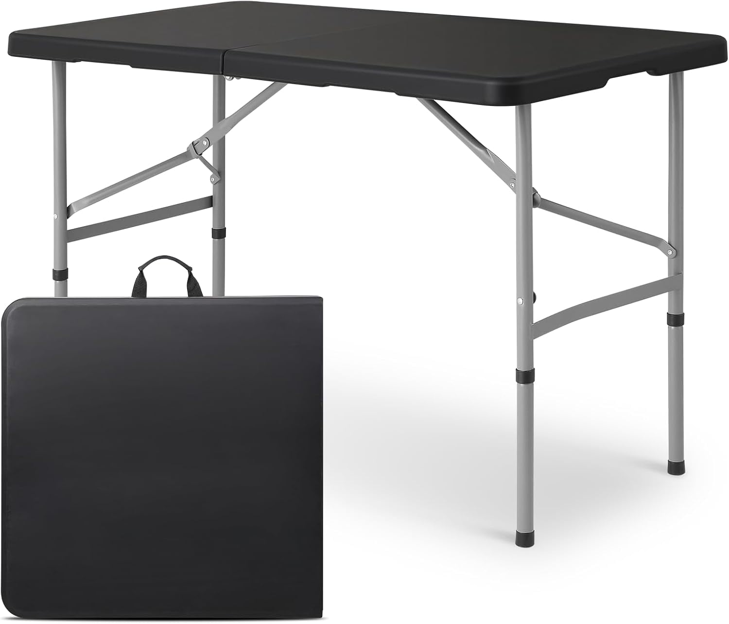 Folding Table, Indoor Outdoor Collapsible Portable Dining Table w ...