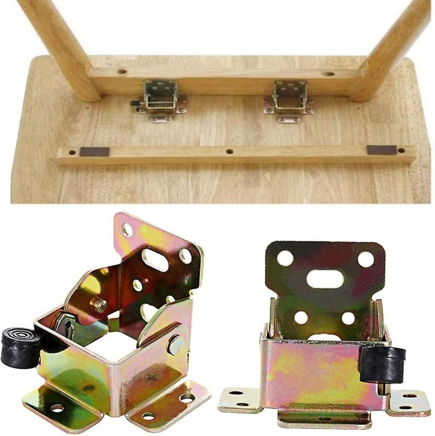 Folding Table Leg, 2pcs Self-locking Hinges, Folding Table Leg Hinge ...