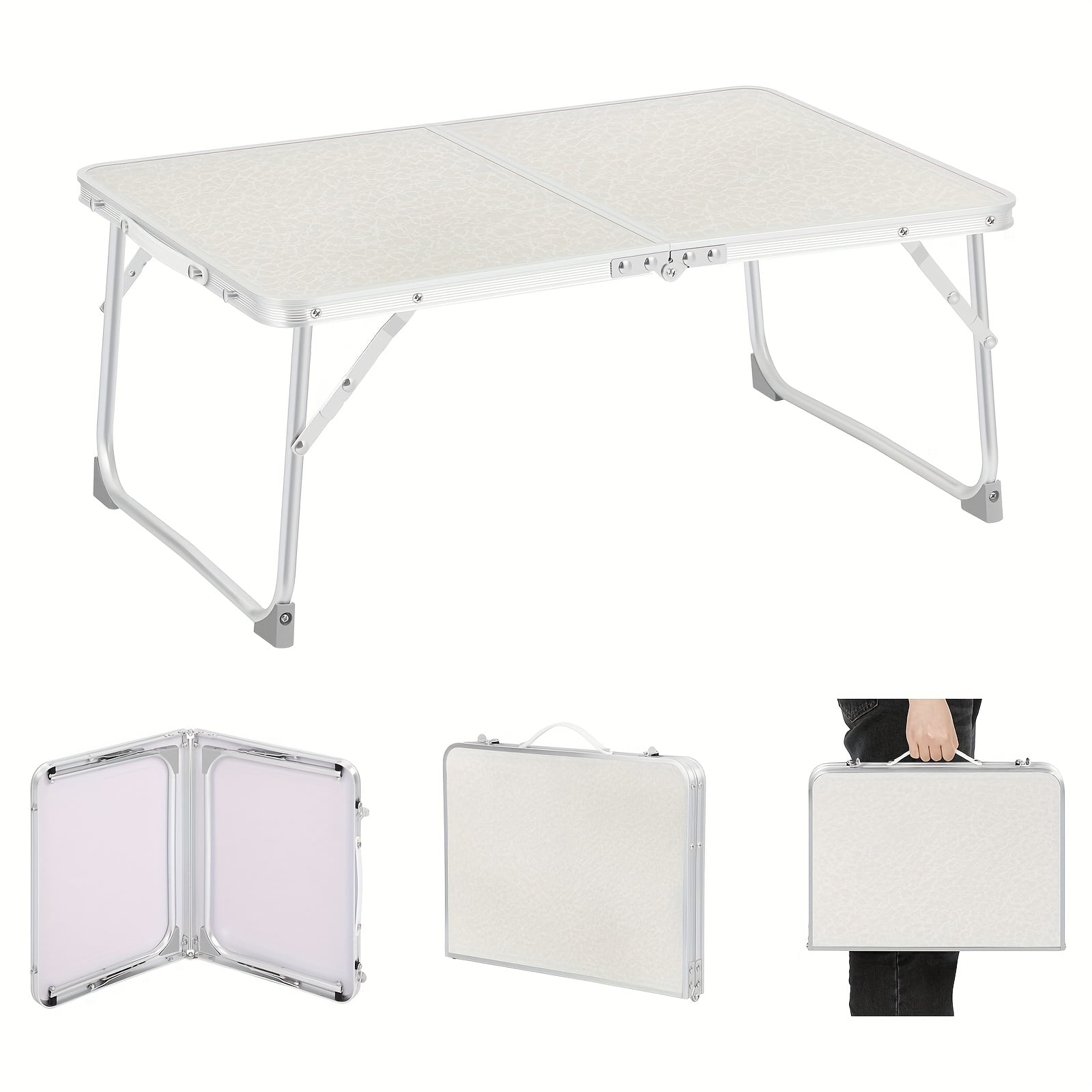 Folding Table, Lightweight Aluminum, Compact Design With Carry Handle ...