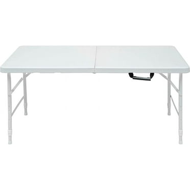 Folding Table 6 Foot, Heavy-Duty, Portable Plastic Construction with ...