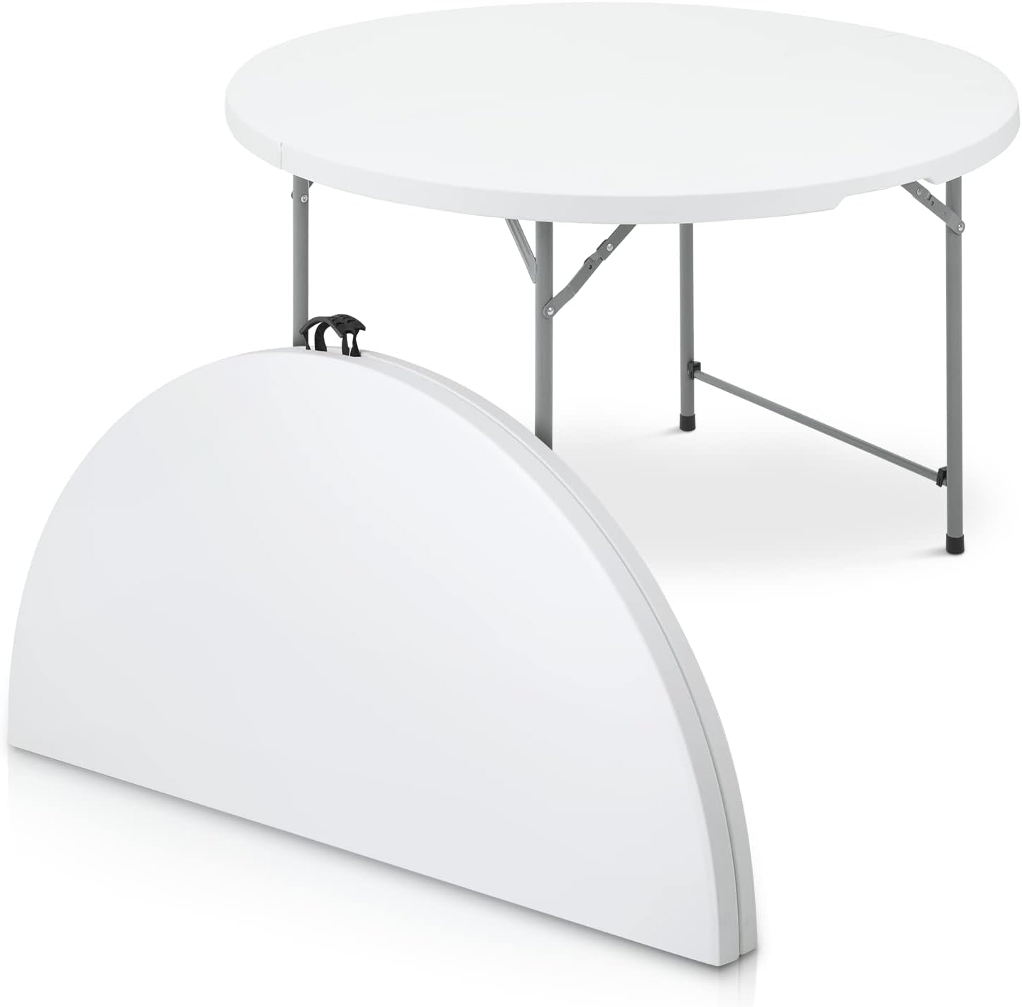 Folding Table Round Fold in Half Commercial Event Table Indoor Outdoor ...