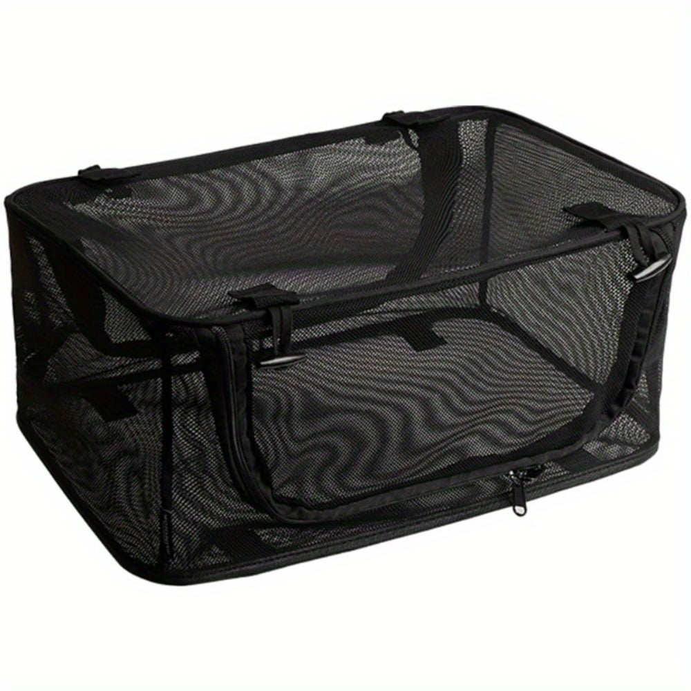 Folding Table Storage Box Multi-Purpose Foldable Mesh Basket Organizer ...