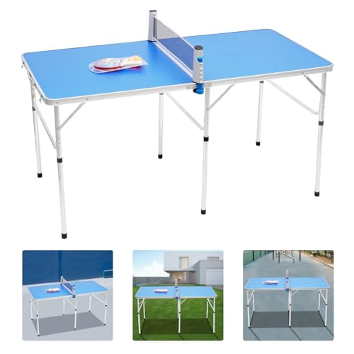 Folding Table Tennis Table, Modern Medium Table Tennis Table, Portable ...