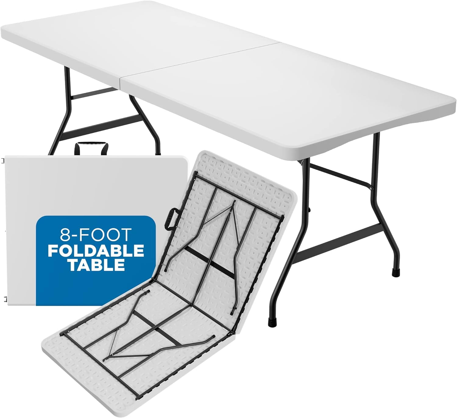 Folding Table , White Plastic - Walmart.com