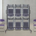 Folding Table and Chair Cart, Folding Chair Rack, Chair Rack with 4 ...