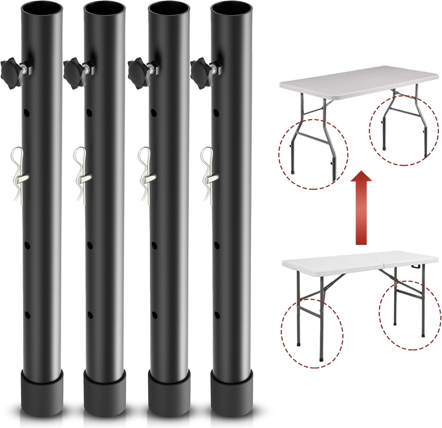 Folding Table risers for Folding Tables Straight/Bent Leg, Dural ...