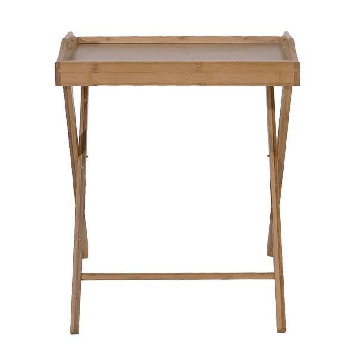 Folding Tables- Bamboo Lipped Snack Table, Folding TV Tray Tables Flood ...