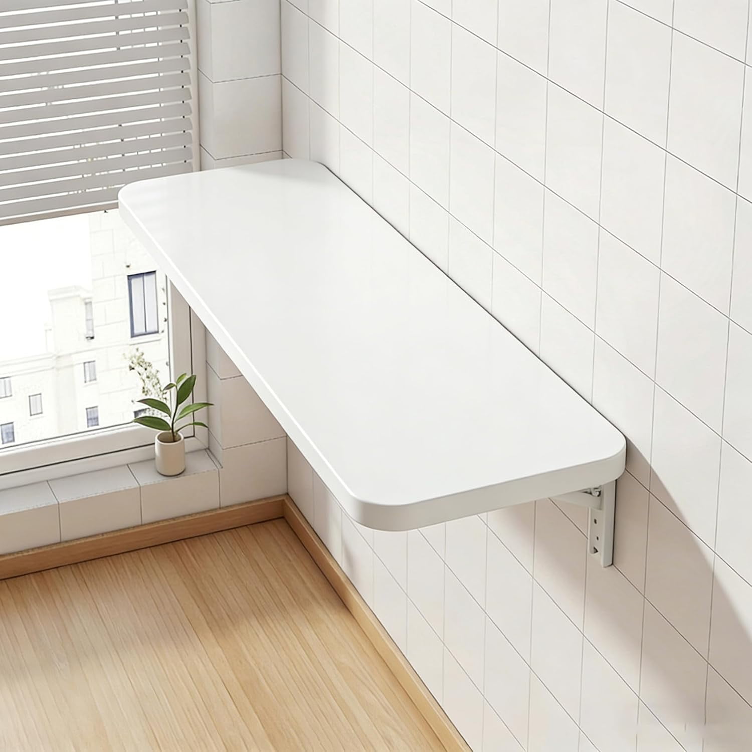 Folding Tables Space Efficient Wall Mounted Fold Out Table, The ...