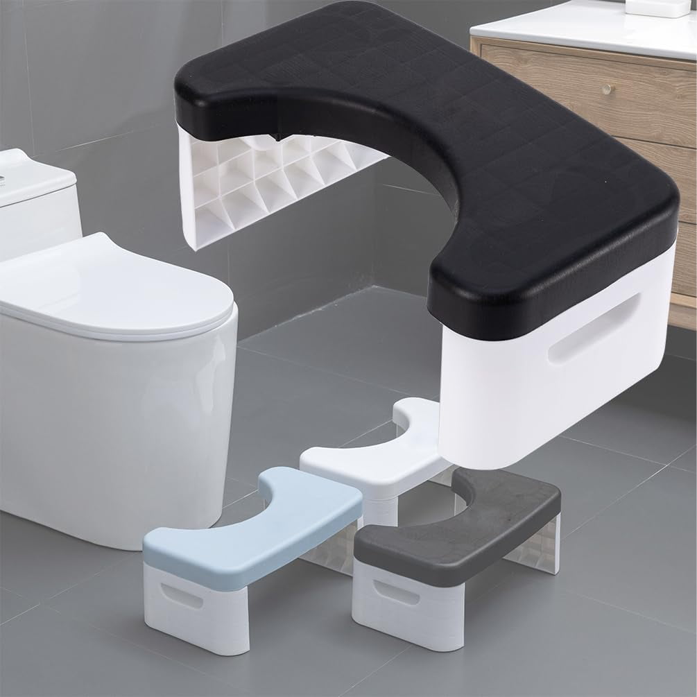 Folding Toilet Stool, Potty Step Stool, Bathroom, Foldable Poop Stool ...