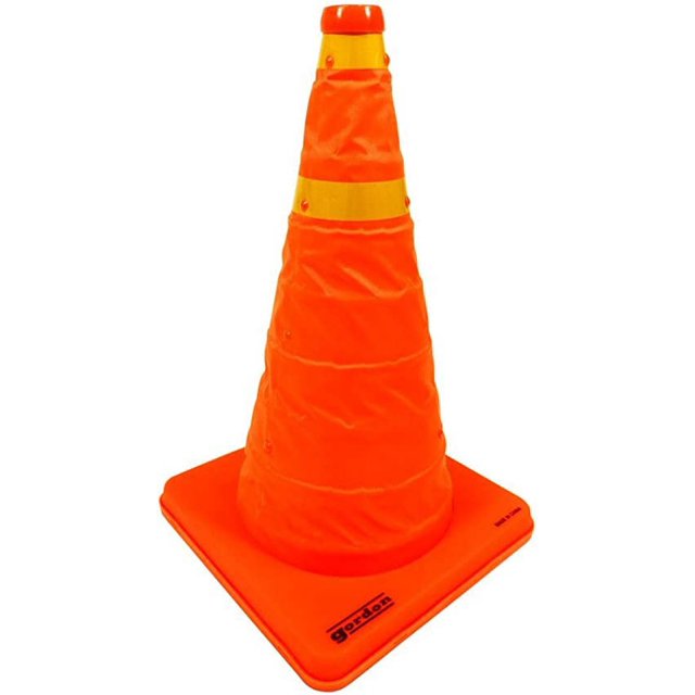 Folding Traffic Cone Foldable Emergency Roadside Cone (with Reflectors ...