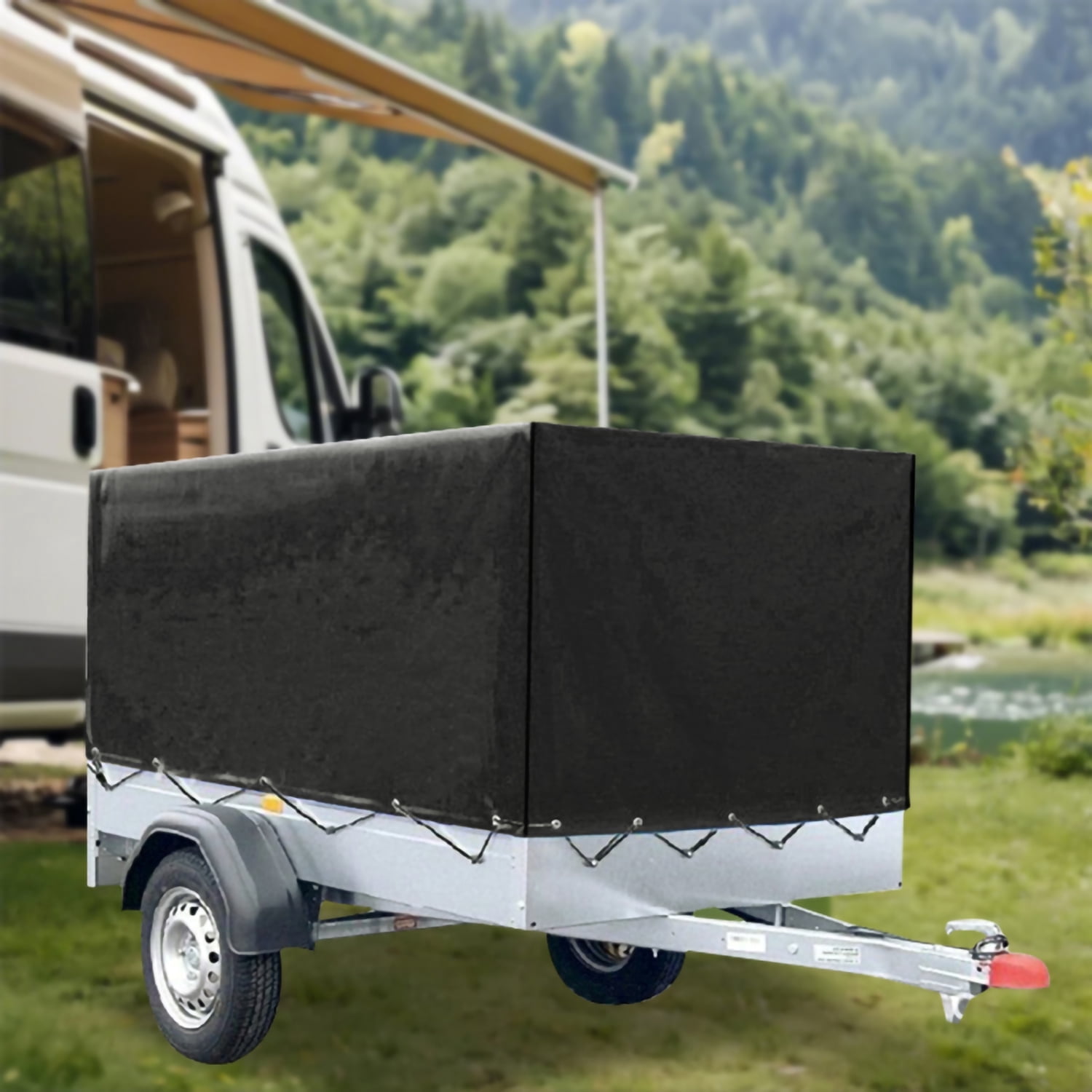 OPTUTUS Folding Trailer Car Cover Camper Cover Oxford Cloth Windproof ...
