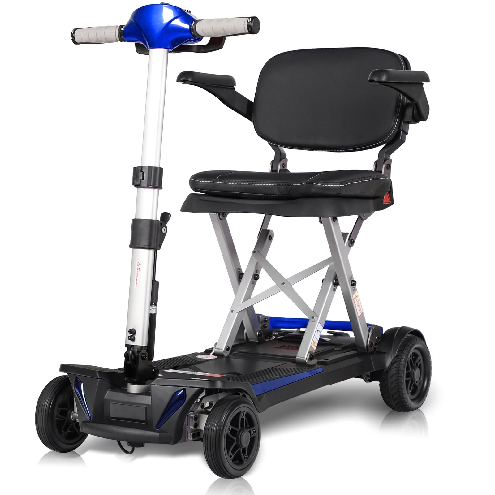 Folding Transport Electric Power Mobility Scooter, 4 Wheel for Elderly ...