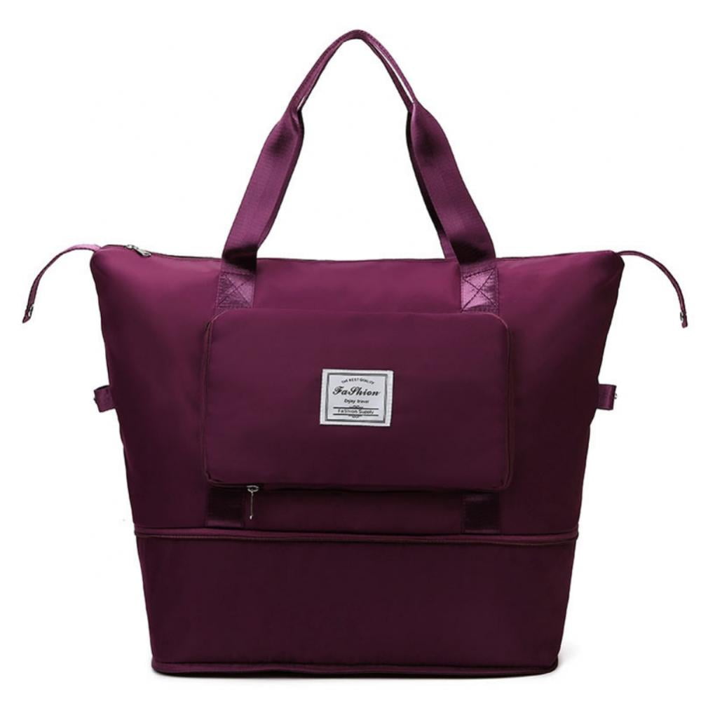 Folding Travel Bag, Foldable Travel Duffel Bag, Dry and Wet Separation ...
