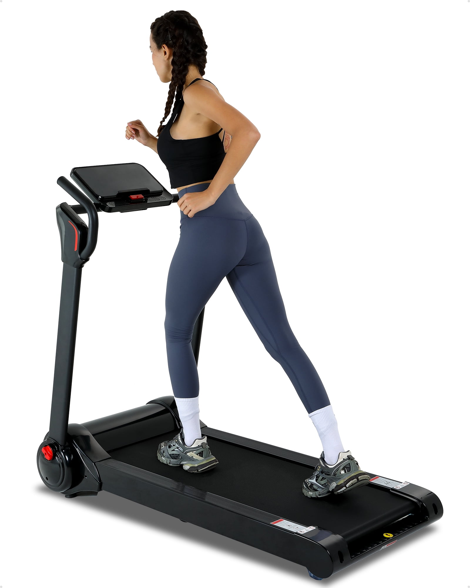 Folding Treadmill, [0.6-8.7MPH] [4.0Hp] [400LBS] Portable Treadmill ...