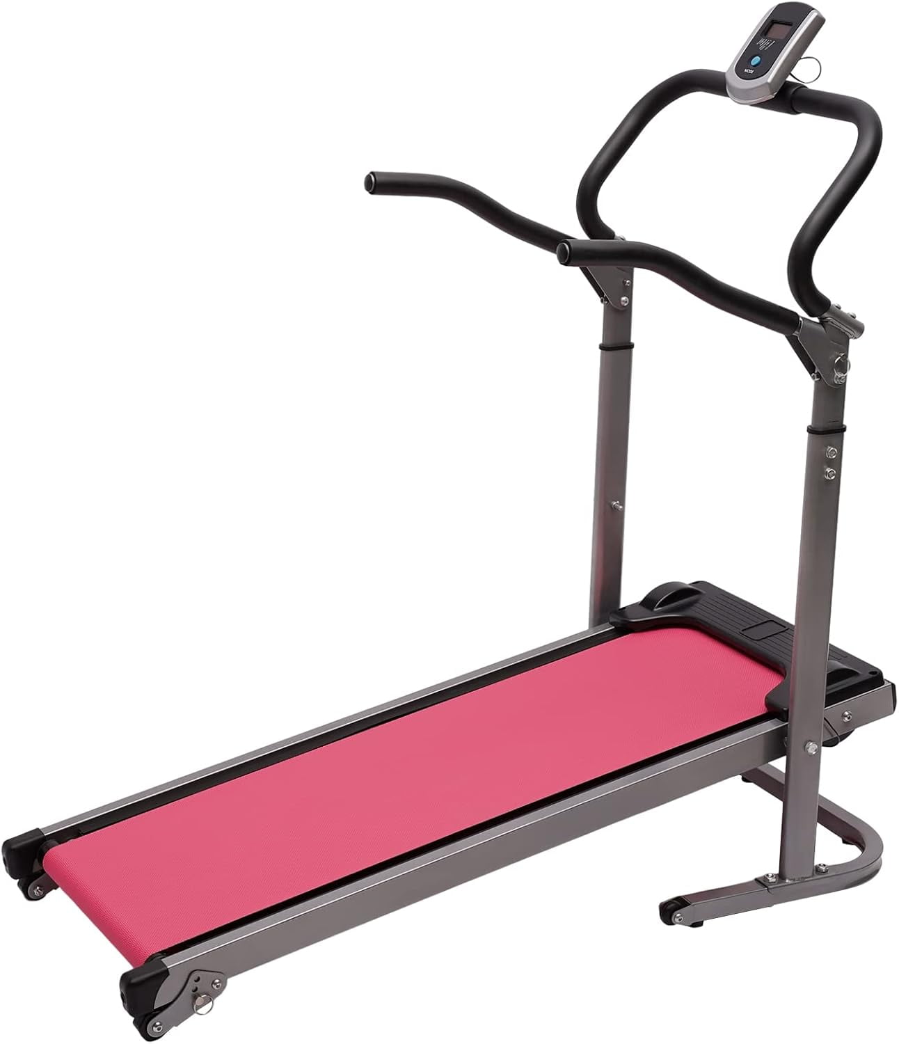 Folding Treadmill with 3 Levels Incline, Portable Exercise Walking ...