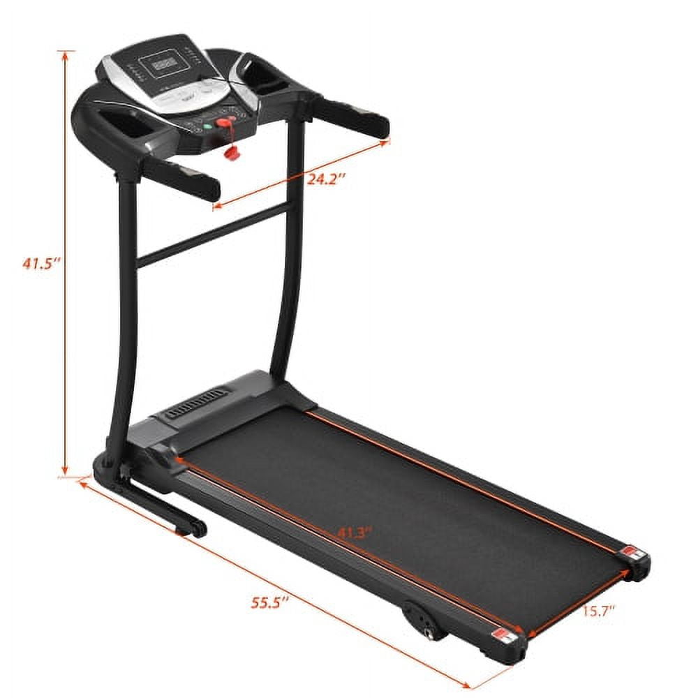 Folding Treadmill Electric Running Machine 2.5HP Motor 300LBS Weight ...