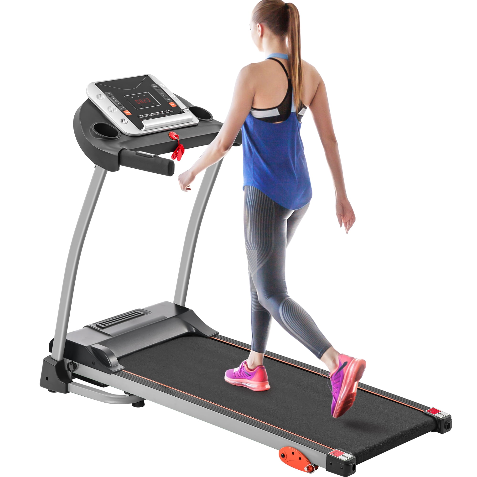 Folding Treadmill for Home, 2.5HP Electric Running Machine with Incline ...