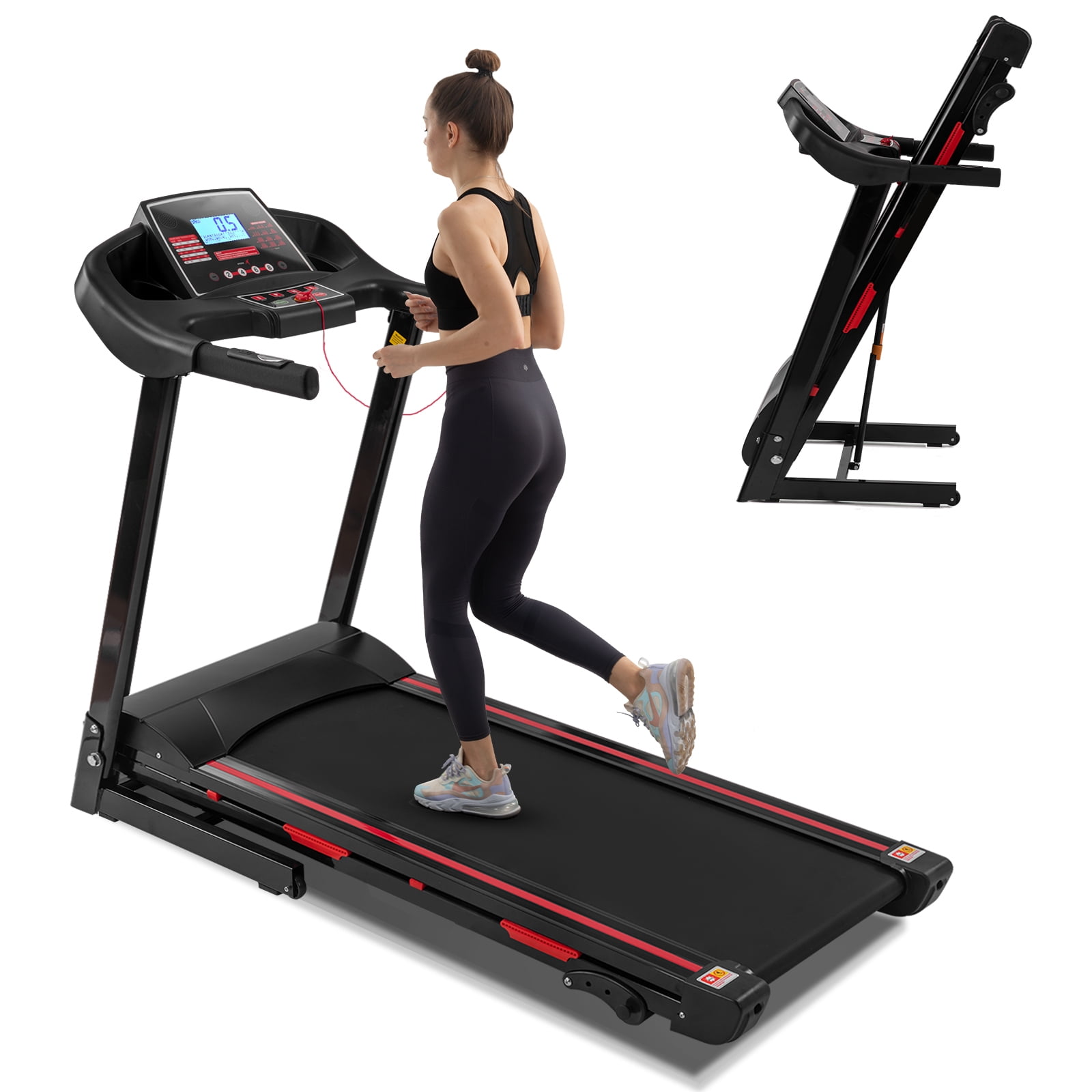 Folding Treadmill for Home - 330 LBS Weight Capacity Running Machine ...