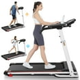 FUNMILY Collapsible Folding Treadmill with Removable Desk, Adjustable ...