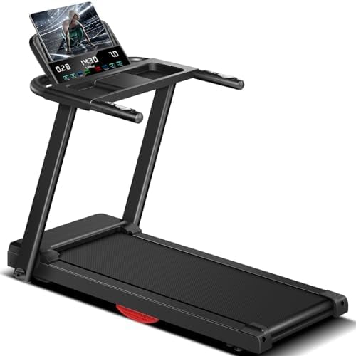 Folding Treadmills for Home, 2.5 HP Quiet Brushless Treadmill with ...