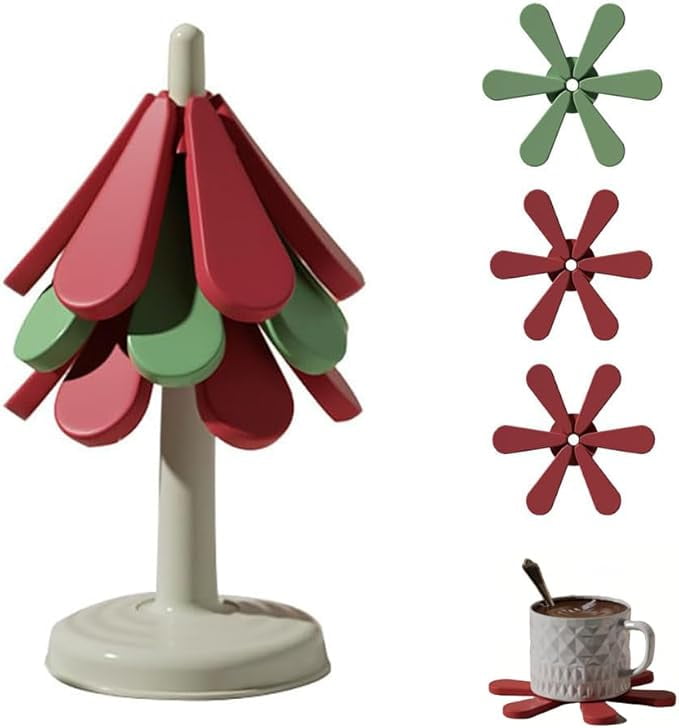 Folding Tree Trivet,Expandable Silicone Trivets Treevot Coaster for Hot ...