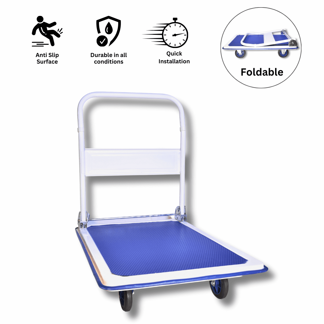 Folding Truck Push Cart Dolly 360 Swivel Utility Cart 500 LBS Capacity ...