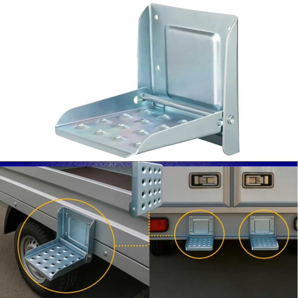 Folding Truck Steps Galvanized Steel Step Enhanced Safety Features ...