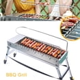 Folding USB Electric Charcoal Grill Automatic Flip BBQ Household Rotary ...