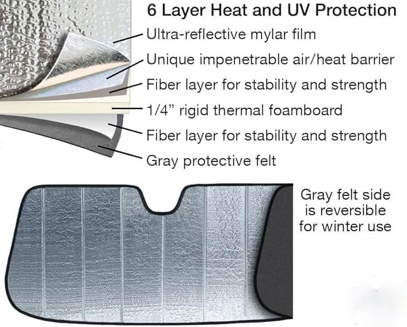 Folding Ultimate Windshield Sunshade for Toyota Grand Highlander 2024 ...